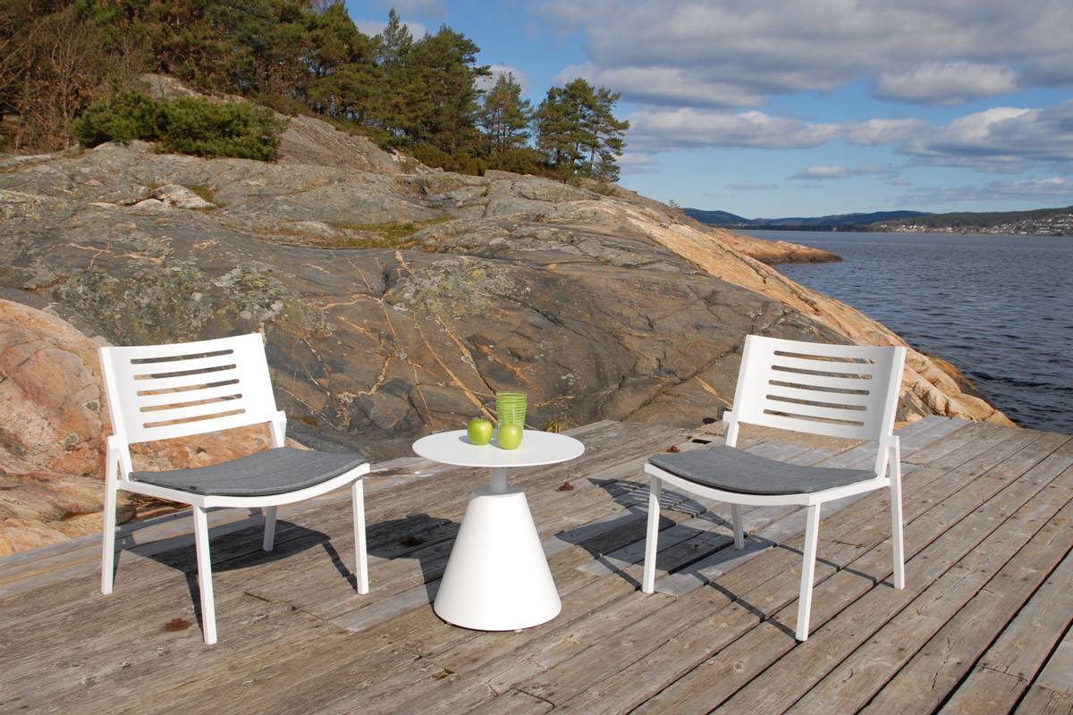 Legato stol - hvit - Atrium hagemøbler