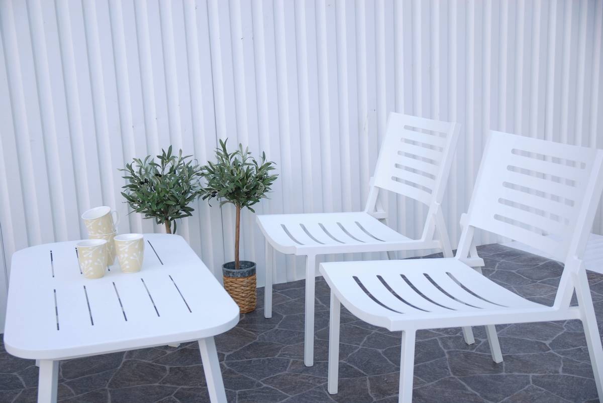 Legato stol - hvit - Atrium hagemøbler